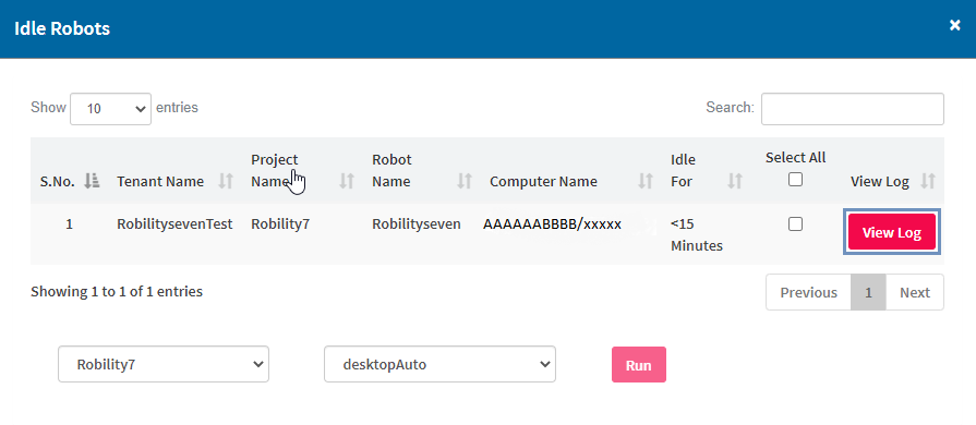 The Command Centre | Robility Docs